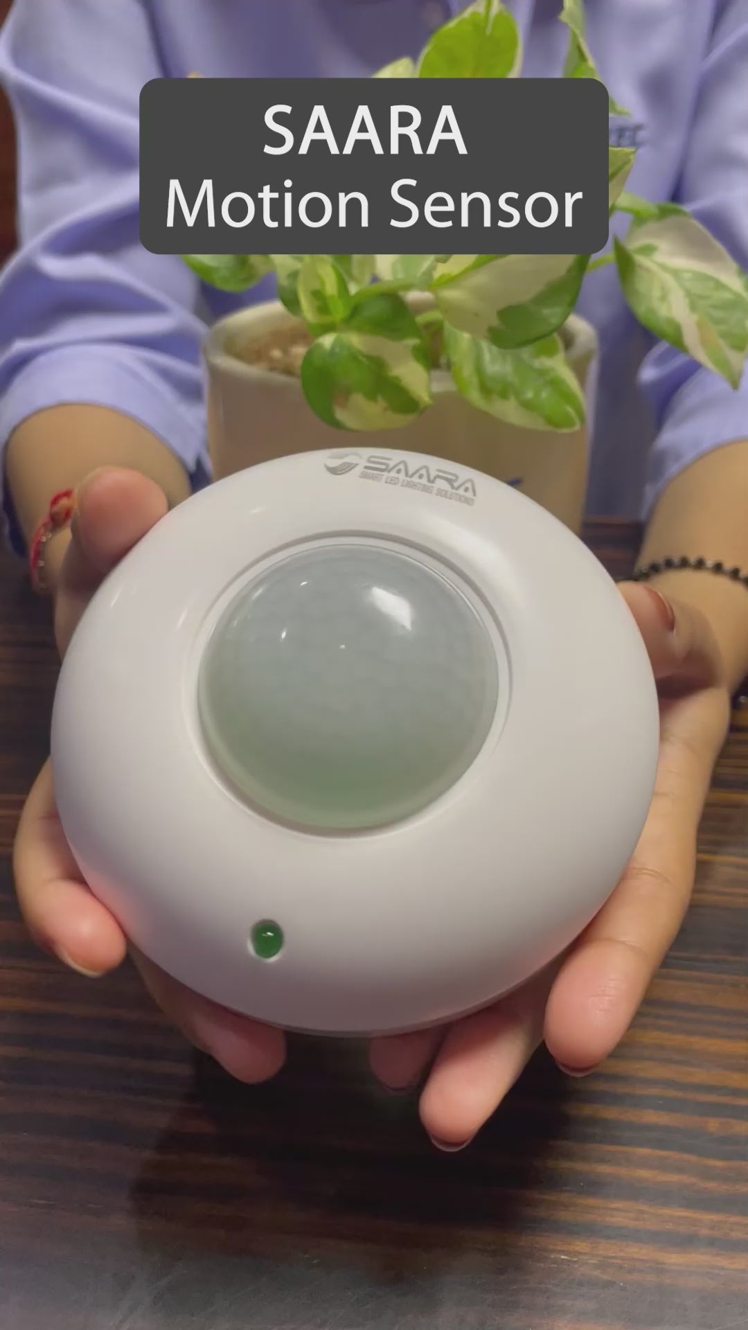 SAARA Motion Sensor with Light Sensor | Energy Saving Motion Detector ...